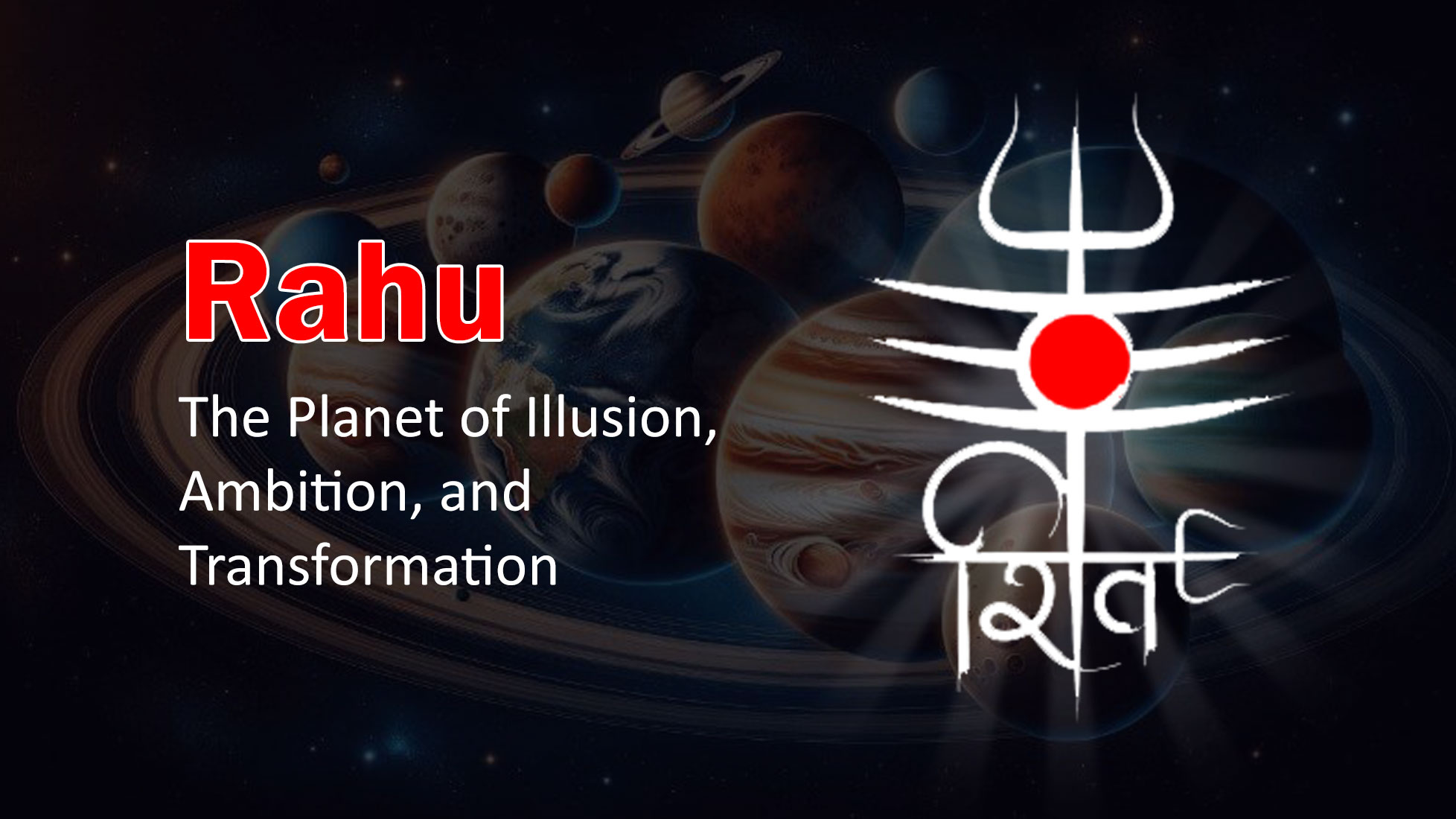 Rahu in Astrology – Illusion, Ambition & Change